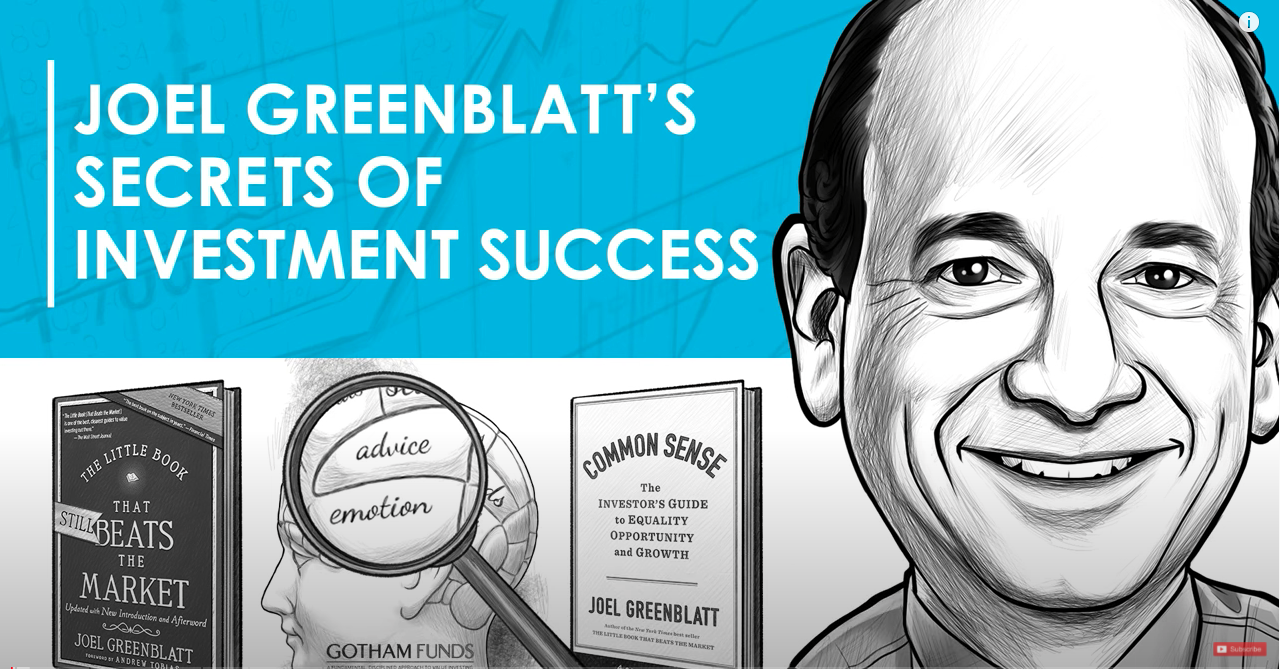 Secrets of Investment Success w/ William Green and Joel Greenblatt ...